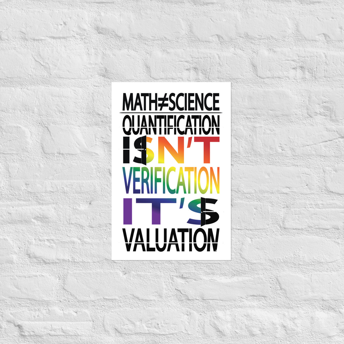 Quantification Is Valuation – RadikalModerate Design